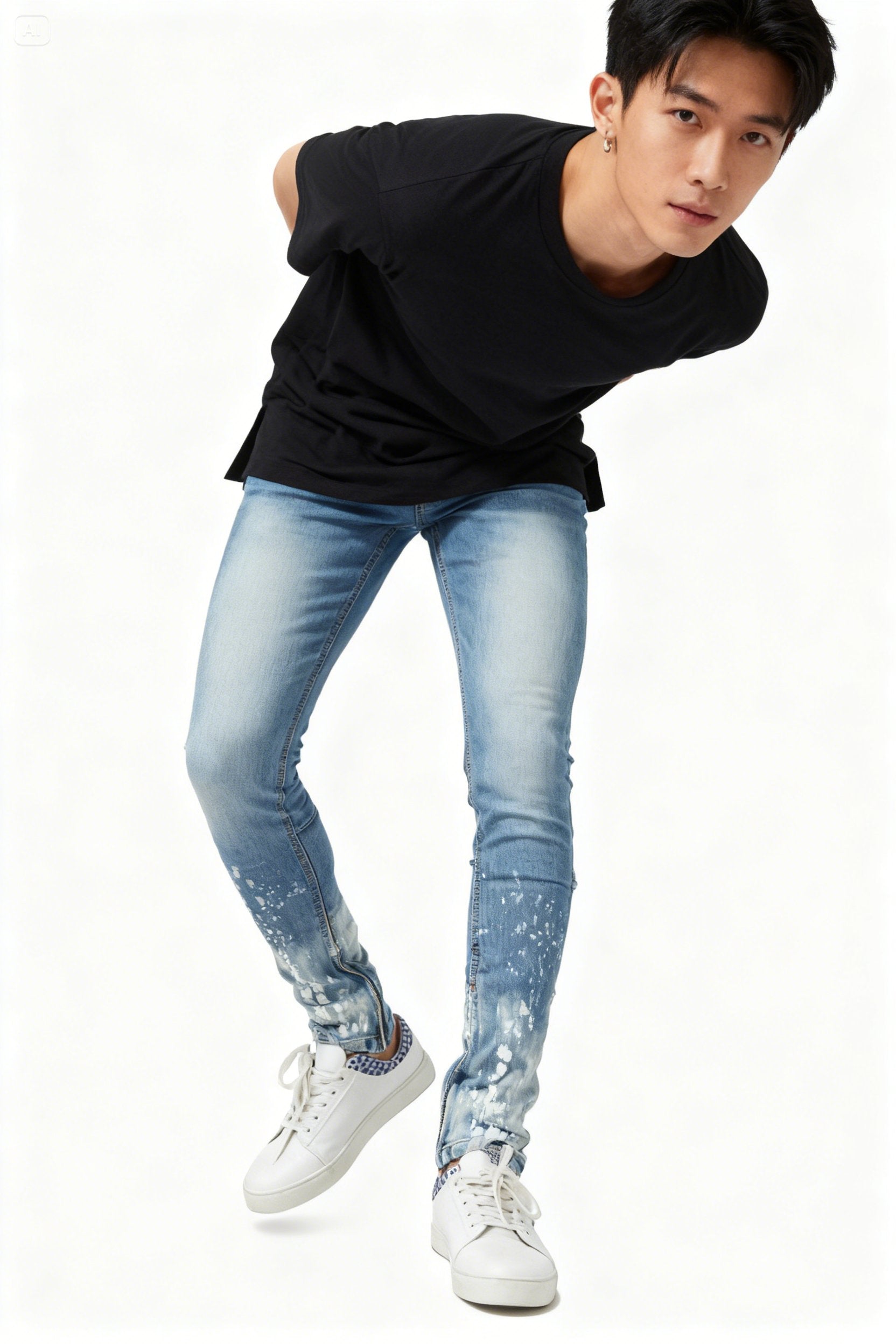 Denim Pants, Splatter Pants, Ripped Jeans – DanceUs